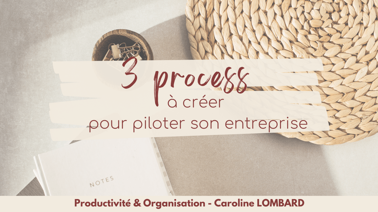 3 process à créer pour piloter son entreprise